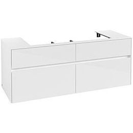 Villeroy & Boch Villeroy und Boch Collaro Waschtischunterschrank C09200DH 140x54,8x50cm, Waschtisch mittig, Glossy White