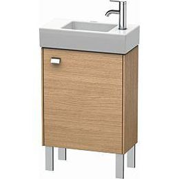 Duravit Brioso Waschtischunterbau BR4431R1052 434x239mm, Europ. Eiche, Tür rechts, Griff Chrom