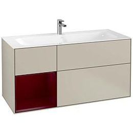 Villeroy & Boch Villeroy und Boch Finion Waschtischunterschrank G060HBHH 119,6x59,1cm, Emotion, Regal links Peony, Sand Matt Lacquer