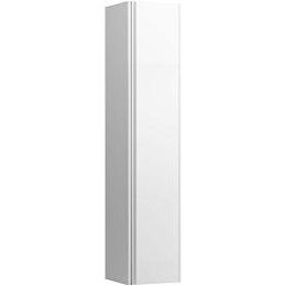 Laufen BASE für INO Hochschrank H4030321102601 35x16,5cm, 1 Tür, Scharnier rechts, Griff Aluminium eloxiert, weiß matt