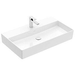 Villeroy & Boch Villeroy und Boch Villeroy & Boch Memento 2.0 Waschtisch 4A228LR1 80 x 47 cm, weiß alpin C-plus, mit Hahnloch, ohne Überlauf