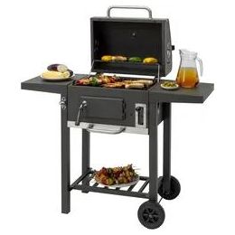 Holzkohlegrill Tepro "Toronto Compakt" Grills Gr. B/H/T: 108,5 cm x 95,5 cm x 52 cm, grau (anthrazit, edelstahlfarben) BxTxH: 108,5x52x95,5 cm