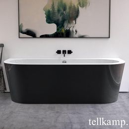 Tellkamp Solitär Wall Vorwand-Whirlwanne mit Verkleidung, W100-077-S0-AUF/CRSW,