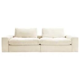 Big-Sofa Alina "Sandy" Sofas Gr. B/T: 296cm x 123cm, Cord GCT, beige (creme gct 11) 296 cm breit und 123 tief, in modernem Cordstoff