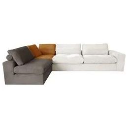 Ecksofa Alina "Sandy" Sofas Gr. B/T: 276cm x 226cm, Cord, Armlehne rechts, bunt (gct 149/ gct 707/ 11) mit losen Sitz und Rückenkissen, in modernem Cordstoff