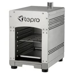 Gasgrill Tepro "Toronto Steakgrill Basic" Grills Gr. B/H/T: 23 cm x 36 cm x 42 cm, silberfarben (edelstahlfarben) Grills BxTxH: 23x41,5x36 cm