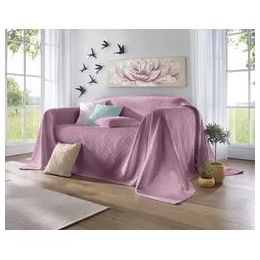 Tagesdecke PEREIRA DA CHUNA WITT-PBK-Tagesdecken-temporär Gr. B/L: 190cm x 250cm, lila (mauve)