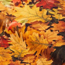buttinette Baumwollstoff-Digitaldruck "Herbstlaub", Serie Ria, braun-color