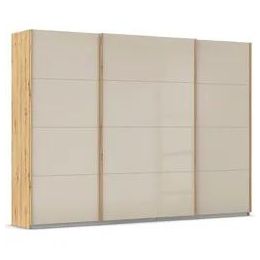 Schwebetürenschrank Rauch "Kleiderschrank Schrank Garderobe AGORDO mit Glasfront" Schränke Gr. B/H/T: 315cm x 229cm x 62cm, 3 St., beige (eiche artisan/glas champagner) durchdachte Innenausstattung, in 4 Breiten und 2 Höhen MADE IN GERMANY