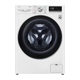 LG Waschtrockner mit AI DD 9 kg Waschen 6 kg Trocknen 1.400 U./Min. Steam TurboWash Neue WohlfühlTrommel WiFiFunktion V5WD961