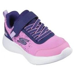 Slip-On Sneaker Skechers "GO RUN 400 V2" Gr. 31, blau (navy-rosa) Kinder Schuhe Freizeitschuh, Klettschuh, Schnürschuh mit wasserabweisendem Finish