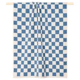 Strandtuch Pad "Chess" Handtücher (Packung) Gr. B/L: 100cm x 180cm, Karo, Frottee, blau Made in Europe