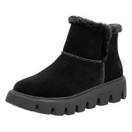 Winterboots Rieker EVOLUTION Gr. 40, schwarz Damen Schuhe Plateaustiefel, Schlupfschuh mit Innenreißverschluss