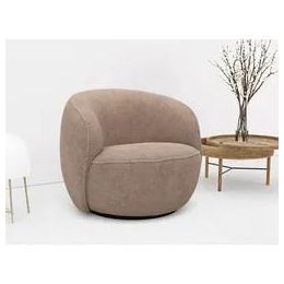 Loungesessel LeGer Home by Lena Gercke "Effie" Sessel Gr. Bouclé recycelt, Drehfunktion, B/H/T: 92 cm x 76 cm x 92 cm, grün (thyme) mit 360 Drehfunktion, komfortables Sitzen