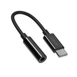 Kopfhöreradapter 3,5mm Miniklinke (weiblich) - USB Typ C (männlich) schwarz (SH-C1)