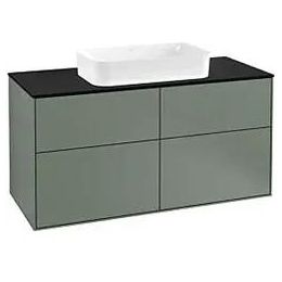 Villeroy & Boch Villeroy und Boch Finion Waschtischunterschrank G26200GM 120x60,3cm, Emotion, Abdeckplatte black matt, Olive Matt Lacquer