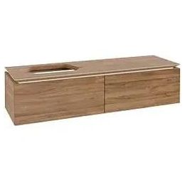 Villeroy & Boch Villeroy und Boch Legato Waschtischunterschrank B76300RH 160x38x50cm, Waschtisch links, Kansas Oak