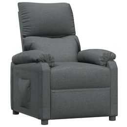 vidaXL Sessel Relaxsessel Dunkelgrau Stoff (1-St)