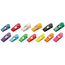 OTTO Büroklammer Briefklemmer Big Peg 33x120 mm VE=100 Stück Grund- und Leuchtfarben so