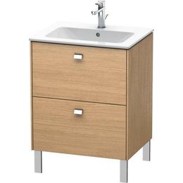 Duravit Brioso Waschtischunterbau stehend 62,0 x 47,9 cm, mit 2 Auszüge, inkl. Siphonausschnitt und Schürze, für Waschtisch ME by Starck 233663