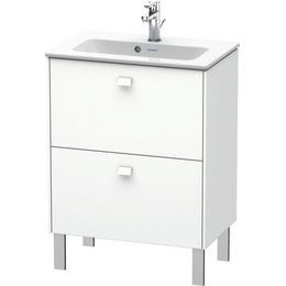 Duravit Brioso Waschtischunterbau stehend Compact 62,0 x 38,9 cm, 2 Auszüge, inkl. Siphonausschnitt und Schürze, für Waschtisch ME by Starck 234263