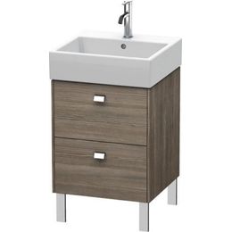 Duravit Brioso Waschtischunterbau stehend 48,4 x 45,9 cm, 2 Auszüge, inkl. Siphonausschnitt und Schürze, für Waschtisch Vero Air 235050