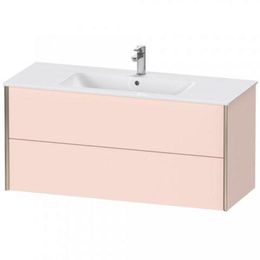 Duravit XViu 4128 Waschtischunterbau wandhängend, 2 Schubkästen, für Waschtisch ME by Starck 233612, 1210x480 mm