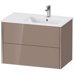 Duravit XViu 4159 Waschtischunterbau wandhängend, 2 Schubkästen, für Waschtisch Me by Starck 234683 Becken rechts, 810x480 mm