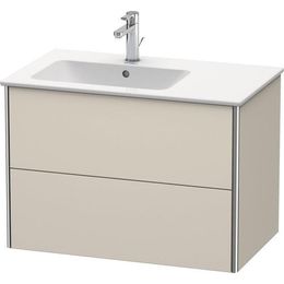 Duravit XSquare Waschtischunterbau wandhängend 81,0 x 47,8 cm, 2 Schubkästen, für Waschtisch ME by Starck 234583, Becken links