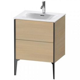 Duravit XViu 4300 Waschtischunterbau stehend, 2 Auszüge, für Waschtisch Viu 234463, 610x480 mm