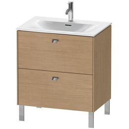 Duravit Brioso Waschtischunterbau stehend 72,0 x 47,9 cm, 2 Auszüge, oberer Auszug inkl. Siphonausschnitt und Schürze, für Waschtisch Viu 234473