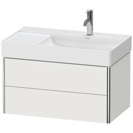 Duravit XSquare Waschtischunterbau wandhängend 78,4x46,0 cm, 2 Schubkästen, für Waschtisch DuraSquare 234980 Becken rechts