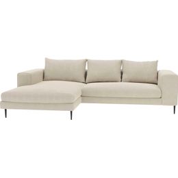 Ecksofa Inosign, B:324cm H:83cm T:170cm, beige, 92% Polyester 8% Nylon, Wohnzimmer, Sofas, "Aurora, L-Form, mit extra breiter Recamiere, 324 x 170 cm