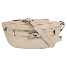 Samantha Look Damen Gürteltasche, beige, Leder, clean, Taschen, echt Leder, Made in Italy