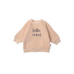 Liliput Mädchen Sweatshirt "Little Rebel", beige, Gr. 74, bedruckt, 80% Baumwolle, 20% Polyester, Sweatshirts, aus weichem Material