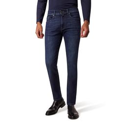 5-Pocket-Jeans Pierre Cardin "PC-Lyon" Gr. 33, Länge 36, blau (dark blue used mustache) Herren Jeans aus Baumwolldenim-Mix mit Stretch