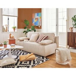 Loutro - 3-sitzer sofa - schlaffunktion und bettkasten - aus cord - beige