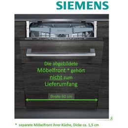 Geschirrspüler SN615X03EE - vollintegrierbar, 60cm, extrem leise nur 46 dB - Siemens