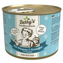 Betty's Landhausküche mit Känguru & Kartoffel 6 x 200g für Katze