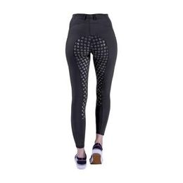 4Riders Kinder-Reithose Palm Beach Full Grip schwarz 1,76 m