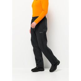 Regenhose Jack Wolfskin "RAINY DAYS 2.5L PANTS M" Gr. L (52), Normalgrößen, schwarz (black) Herren Hosen