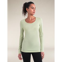 Icebreaker Merino 200 Oasis Thermo-Langarmshirt mit U-Ausschnitt - Frau - Glazen - Größe XS