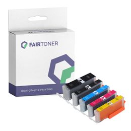 FairToner 5er Multipack Set Kompatibel f&uuml;r Canon Pixma IX 6550 (PGI-525 CLI-526) Druckerpatronen