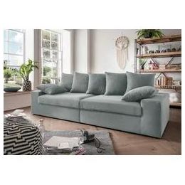 Big-Sofa Inosign "Sassari" Sofas Gr. B/H/T: 250cm x 76cm x 103cm, Cord, Big-Sofa 2-Sitzer-2-Sitzer, blau (aqua)