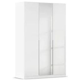 Drehtürenschrank Rauch "Kleiderschrank Schrank Garderobe AGORDO mit Dekor- oder Hochglanzfront" Schränke Gr. B/H/T: 136cm x 210cm x 54cm, 3 St., weiß (alpinweiß/hochglanz weiß) durchdachte Innenausstattung, in 6 Breiten und 2 Höhen MADE IN GERMANY