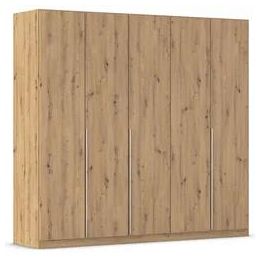 Drehtürenschrank Rauch "Kleiderschrank Schrank Garderobe AGORDO mit Dekor- oder Hochglanzfront" Schränke Gr. B/H/T: 226cm x 210cm x 54cm, 5 St., braun (eiche artisan) durchdachte Innenausstattung, in 6 Breiten und 2 Höhen MADE IN GERMANY