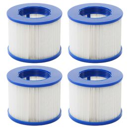 Wasserfilter f&uuml;r Whirlpool MCW-E32, Ersatzfilter Filterkartusche Filterpatrone Lamellenfilter, Zubeh&ouml;r ~ 4 St&uuml;ck