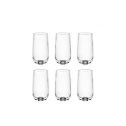 Wilmax Longdrink- und Wasserglas-Set &ndash; 6 kristalline Gl&auml;ser &ndash; 540 ml