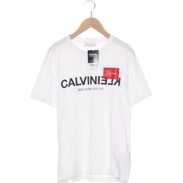 Calvin Klein Herren T-Shirt, weiß, Gr. 46