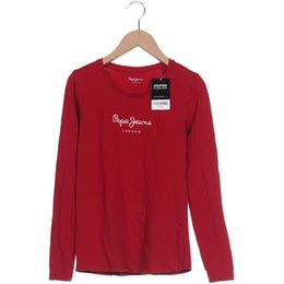 Pepe Jeans Damen Langarmshirt, rot, Gr. 36